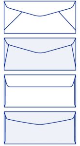 Standard Size Envelopes, Trailing Edge Envelopes | Continental Envelope